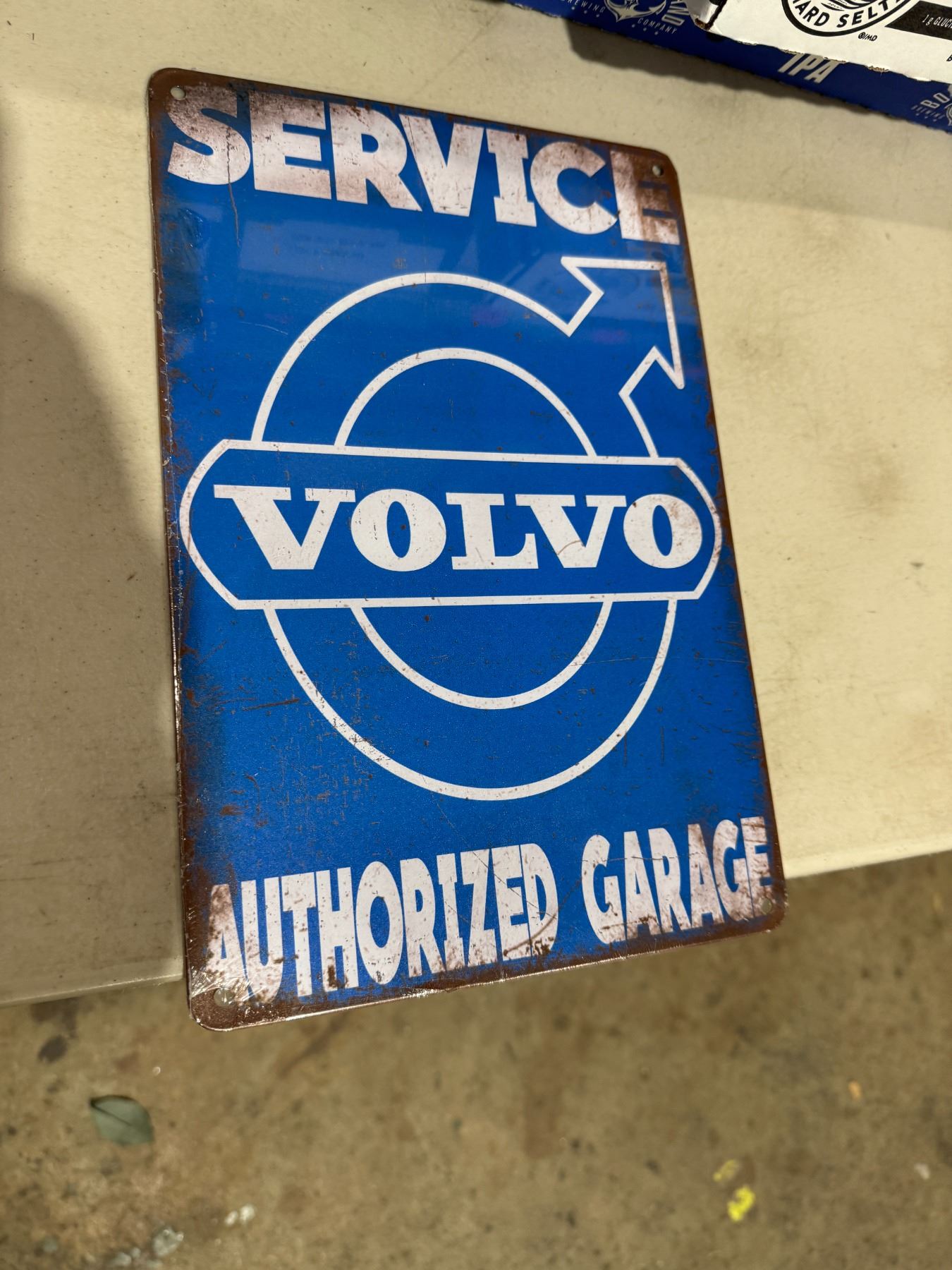 Volvo tin sign