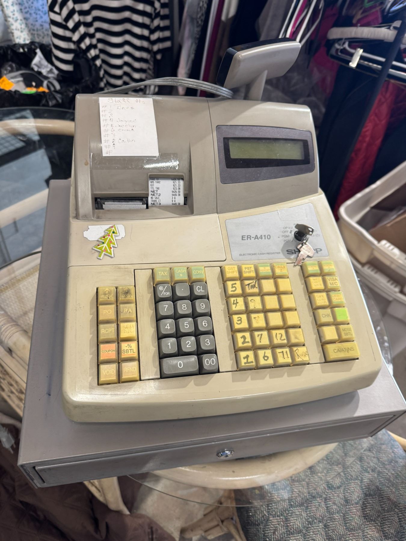 Sharp cash register Street ER – E410