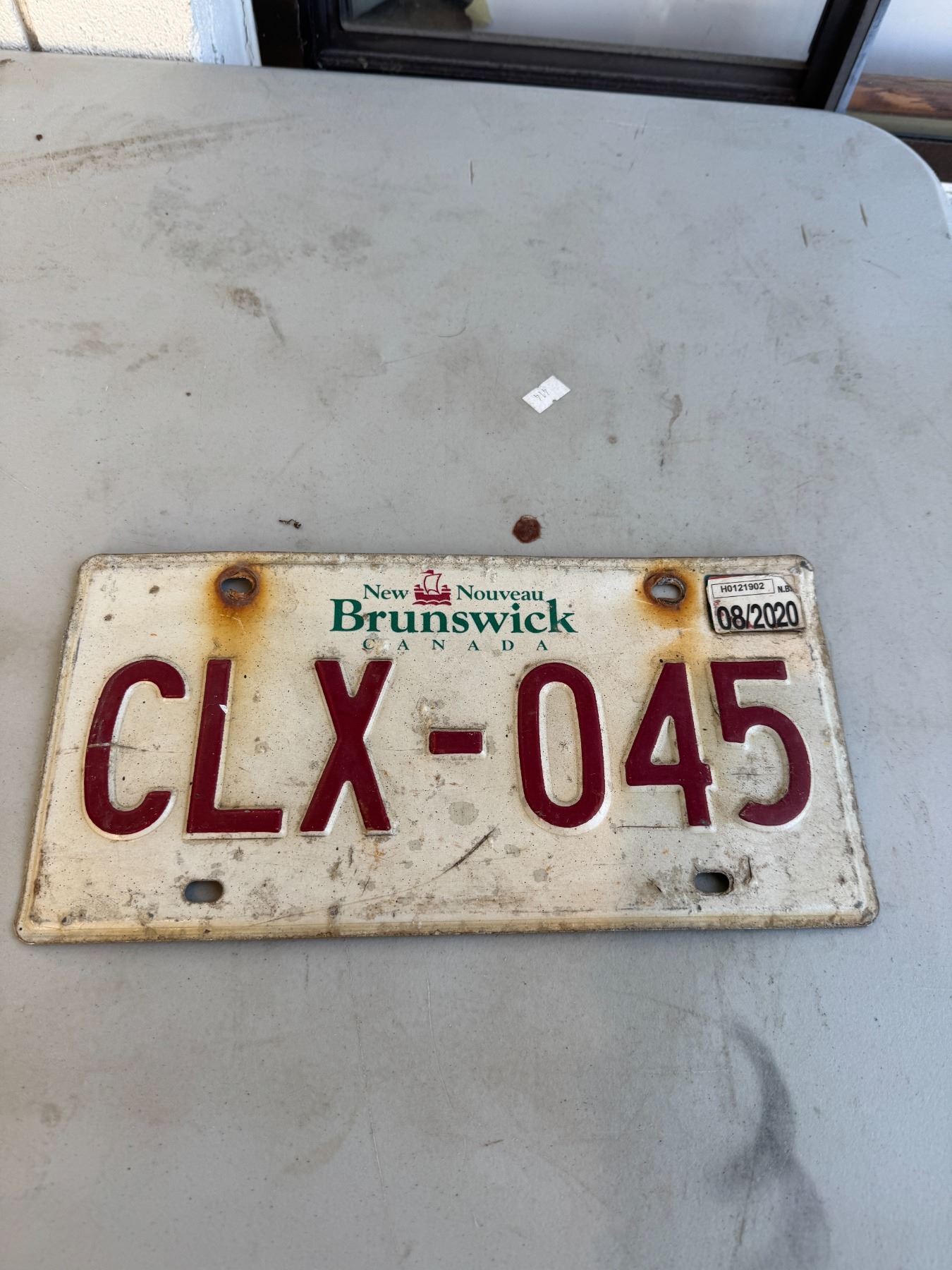 New Brunswick license plate