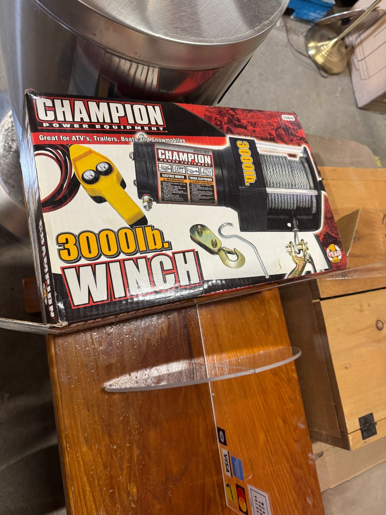 New champion 3000 pound winch