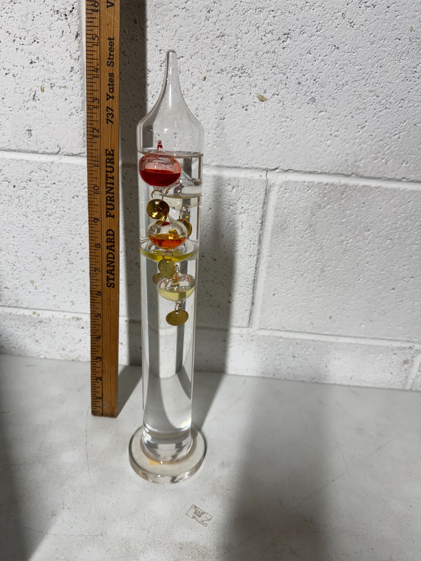 Glass thermometer
