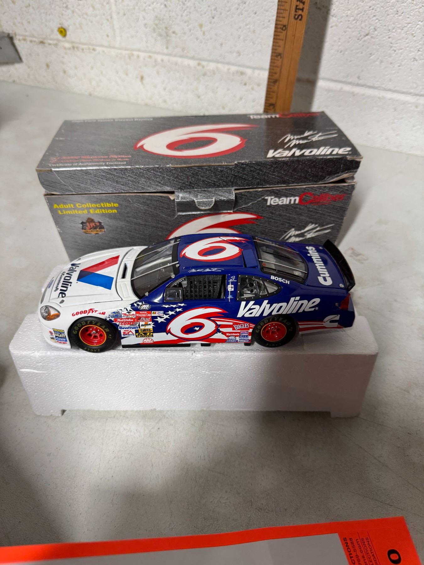 Team caliber Valvoline race car diecast