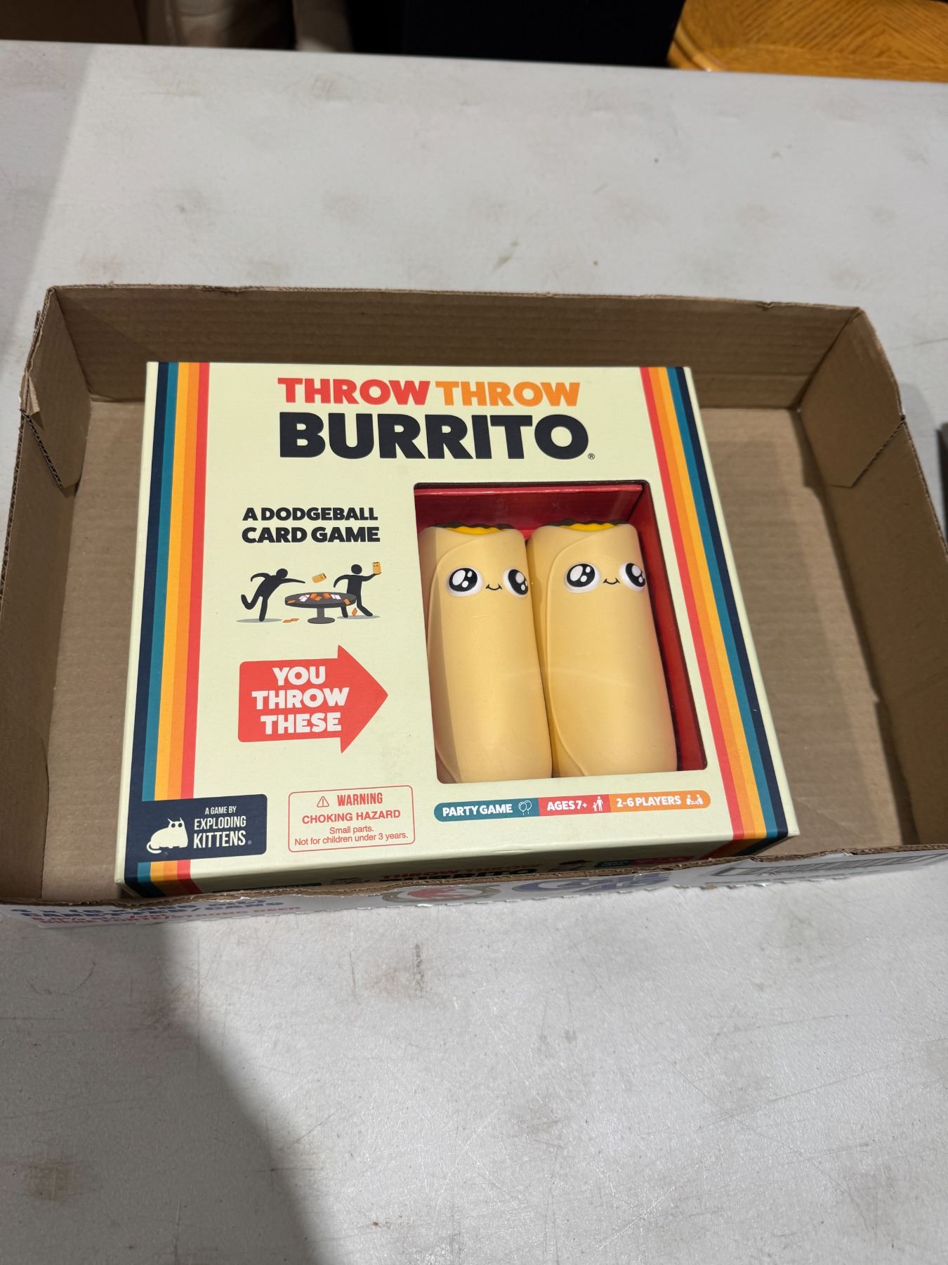 Throw a throw burrito game