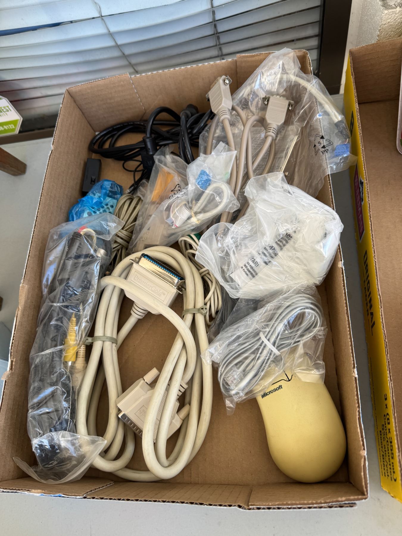 Electrical power cords in Microsoft mouse