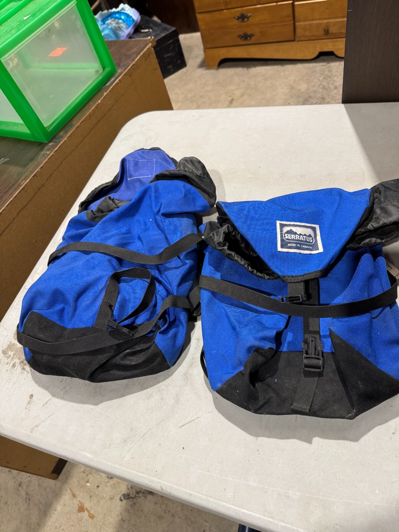 Serratus made in Canada bags