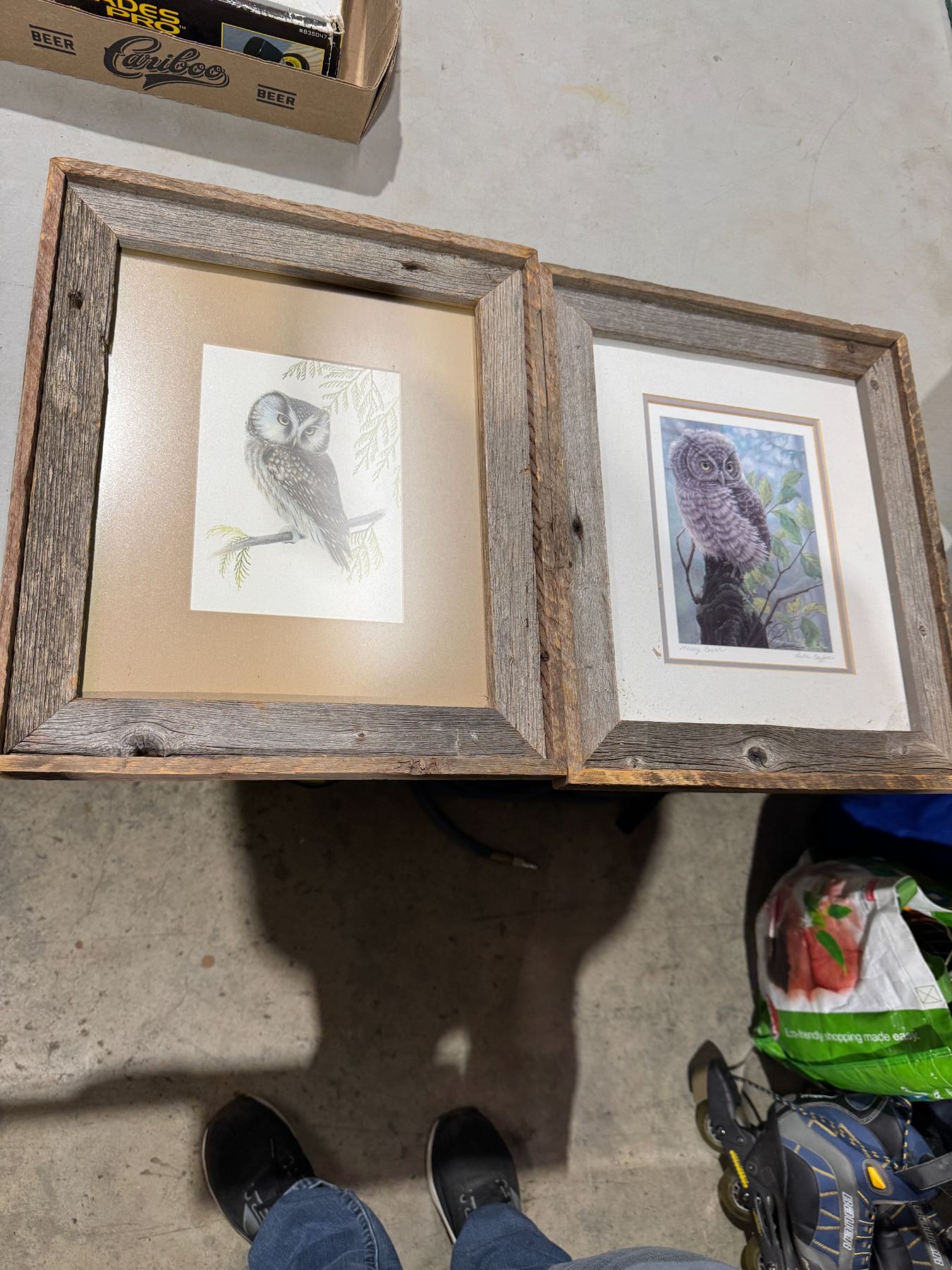 Rustic owl artwork