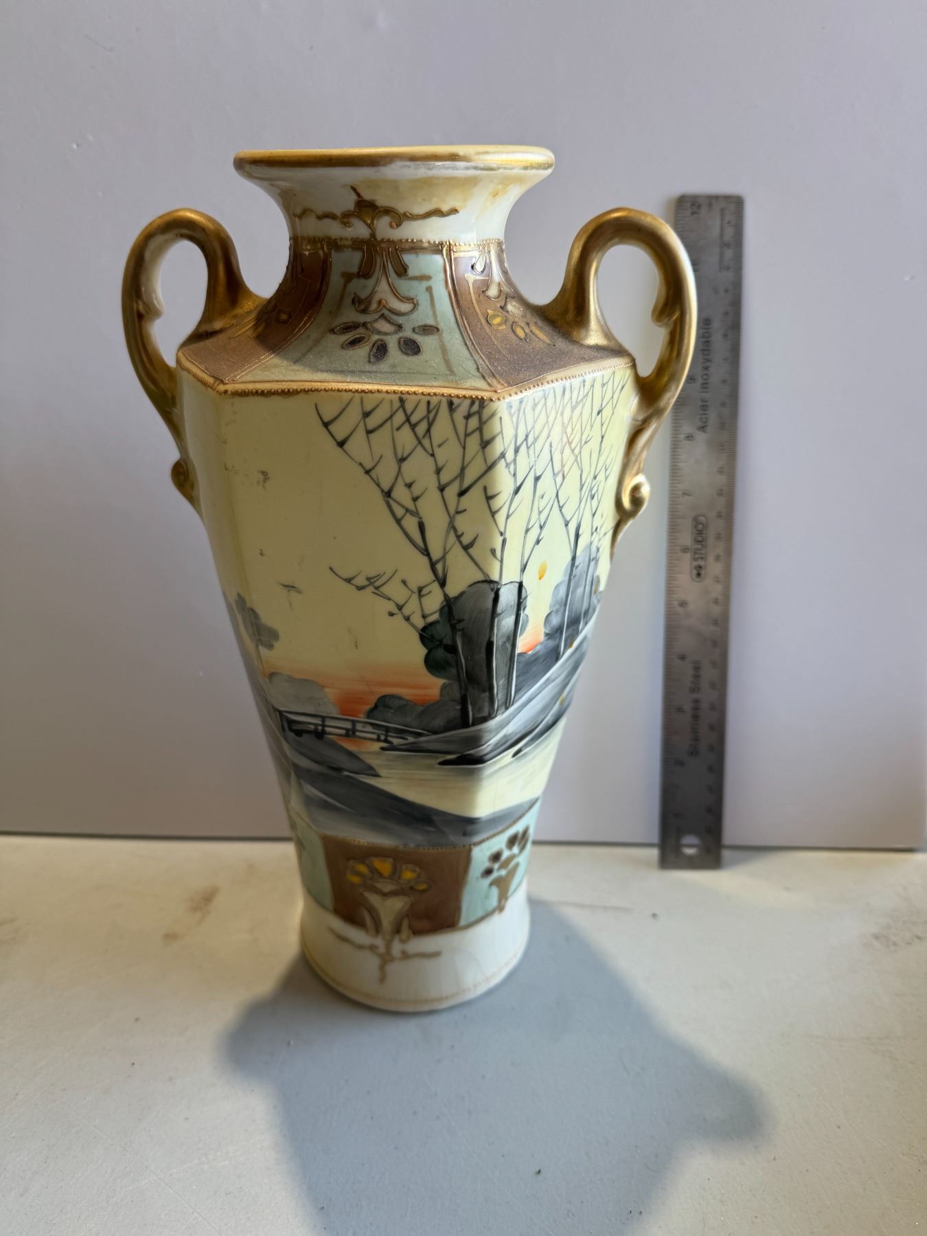 Royal Nippon hand painted vase