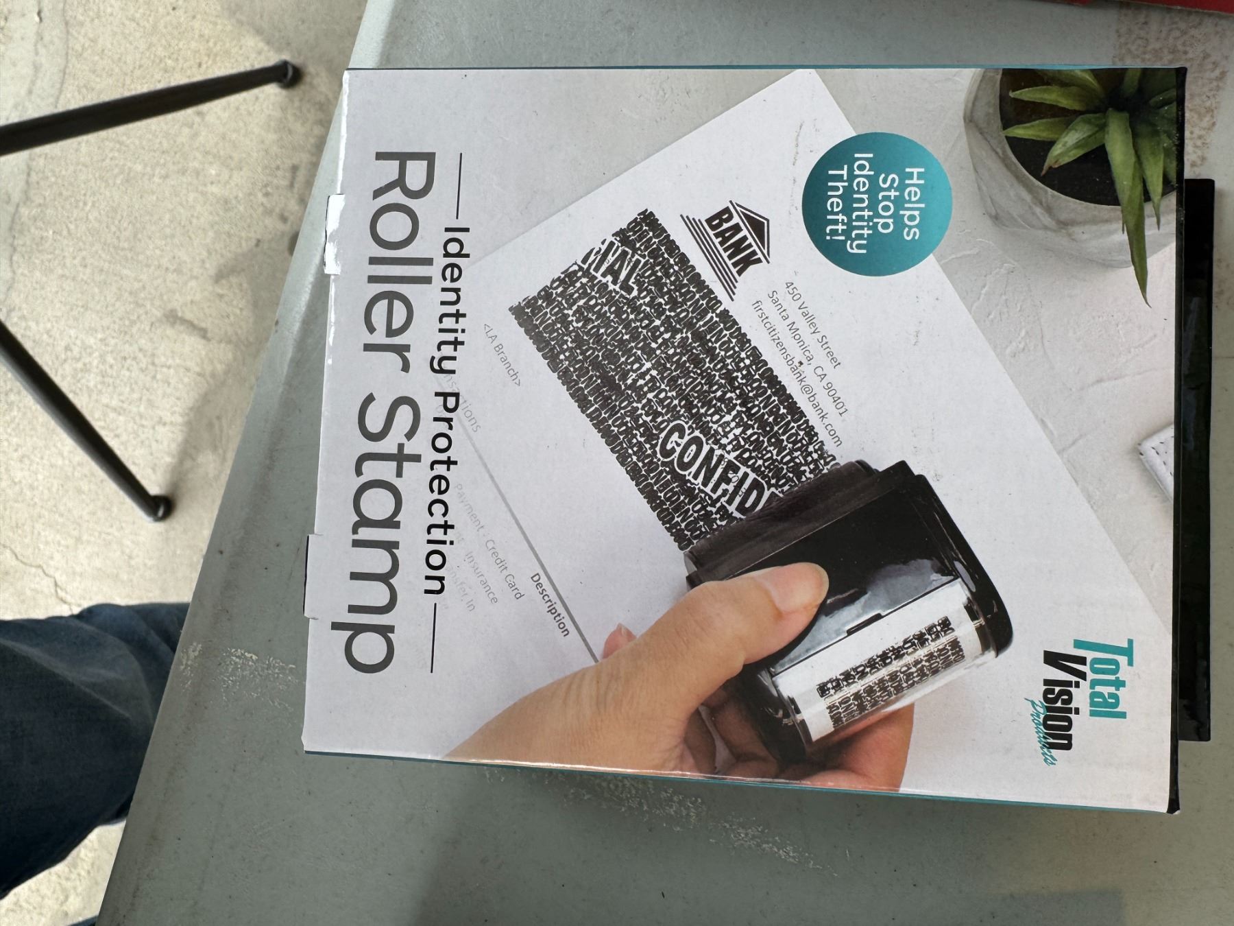 Identity protection, roller stamp