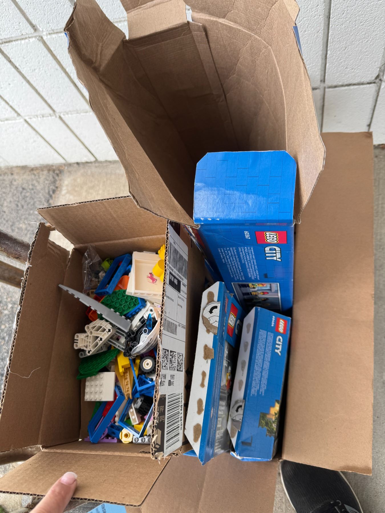 Lego boxes and a little bit of Lego