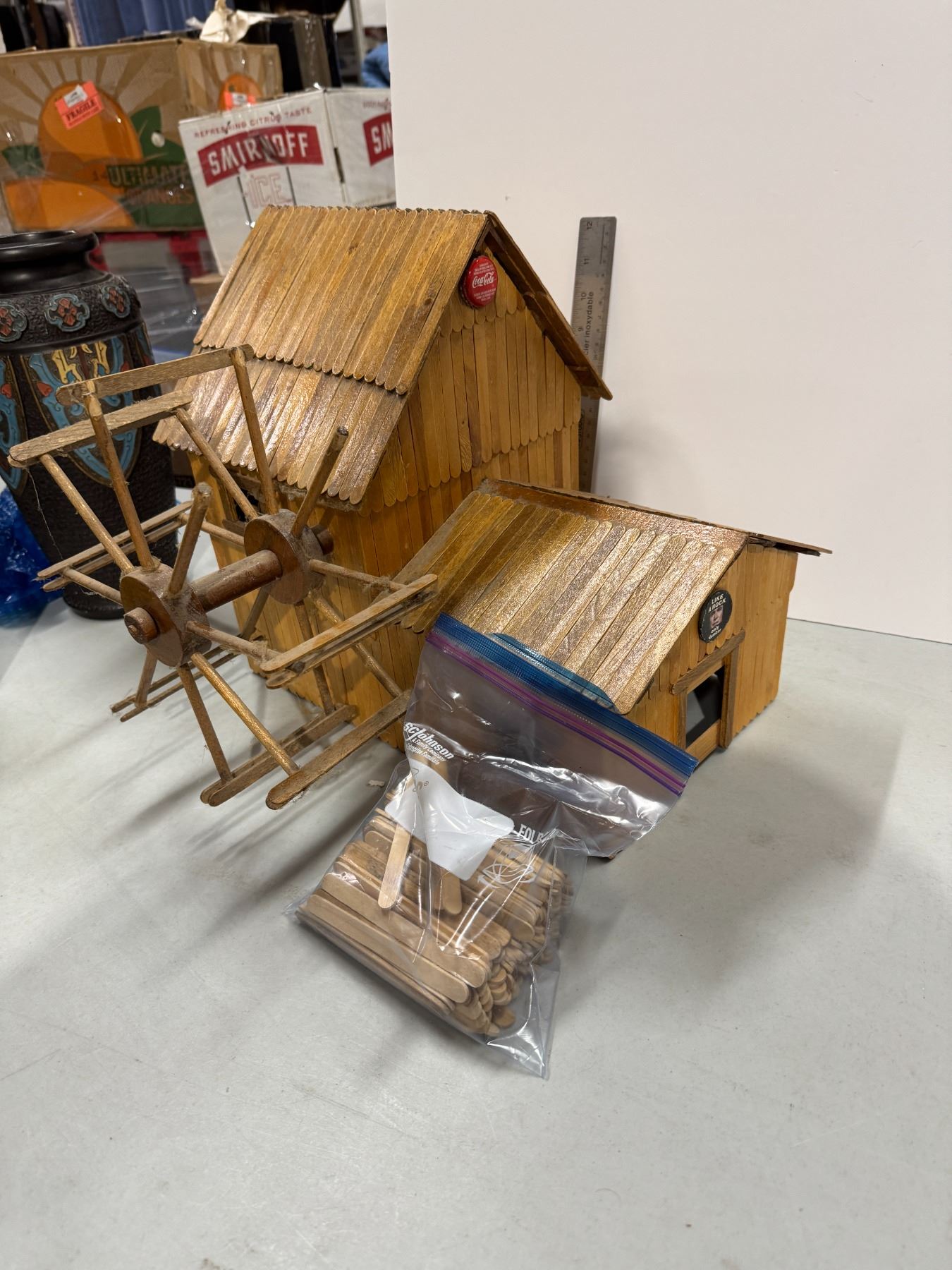 Popsicle stick house