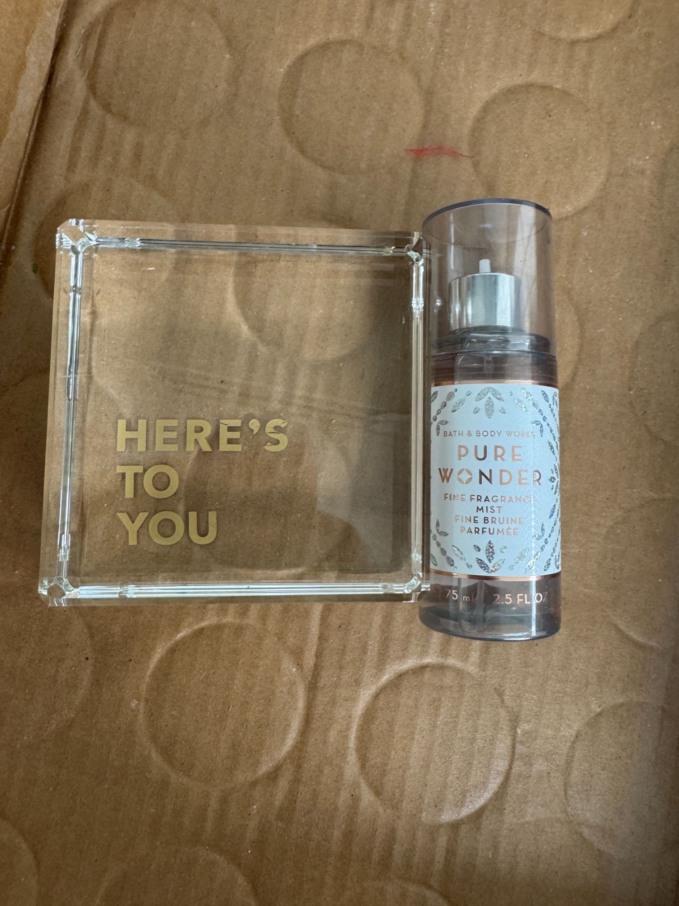 Fragrance and glass block