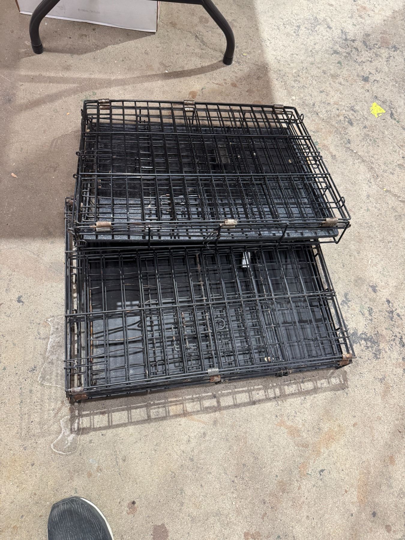 Two pet cages