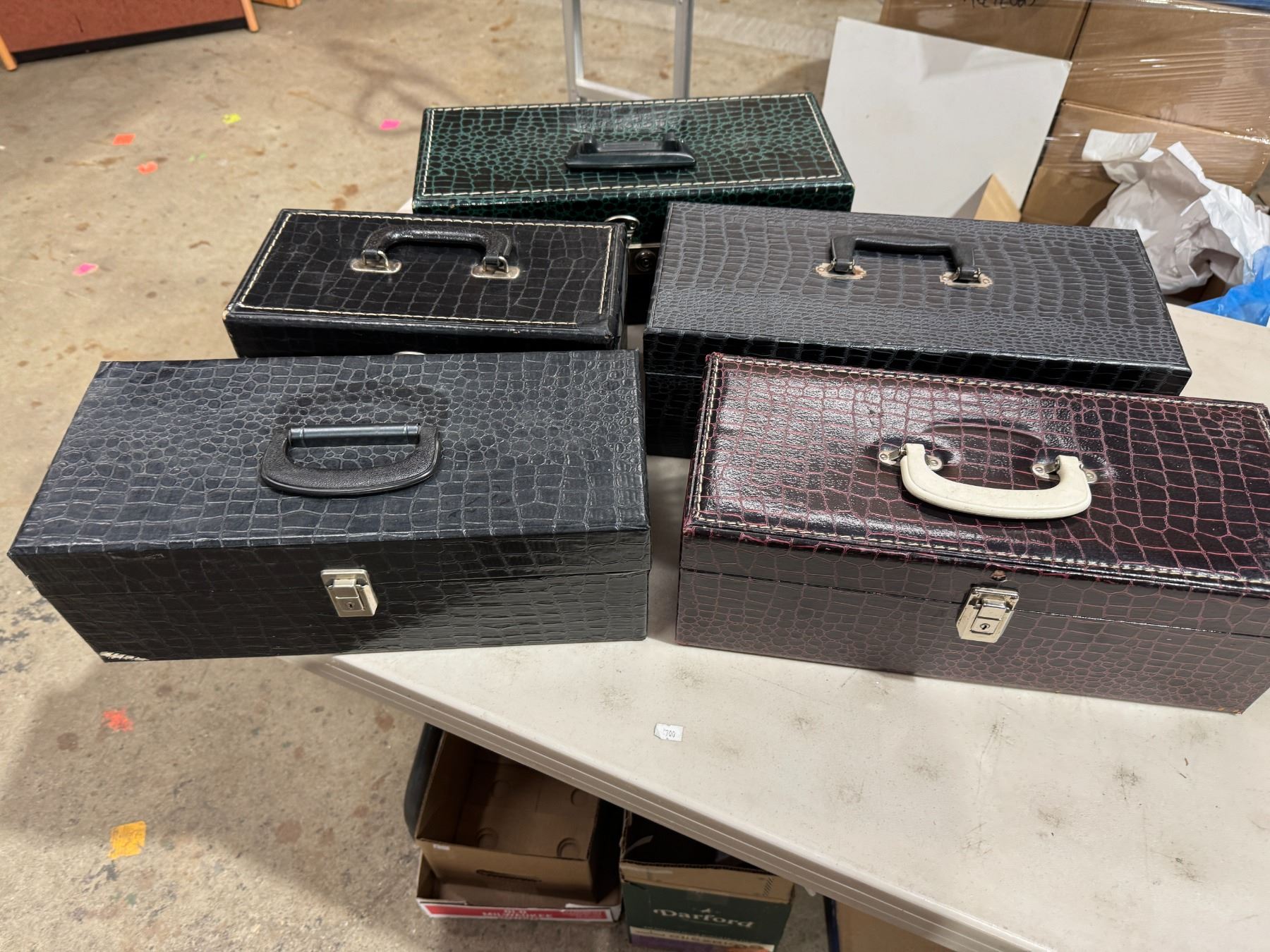 5 empty 8 Track cases