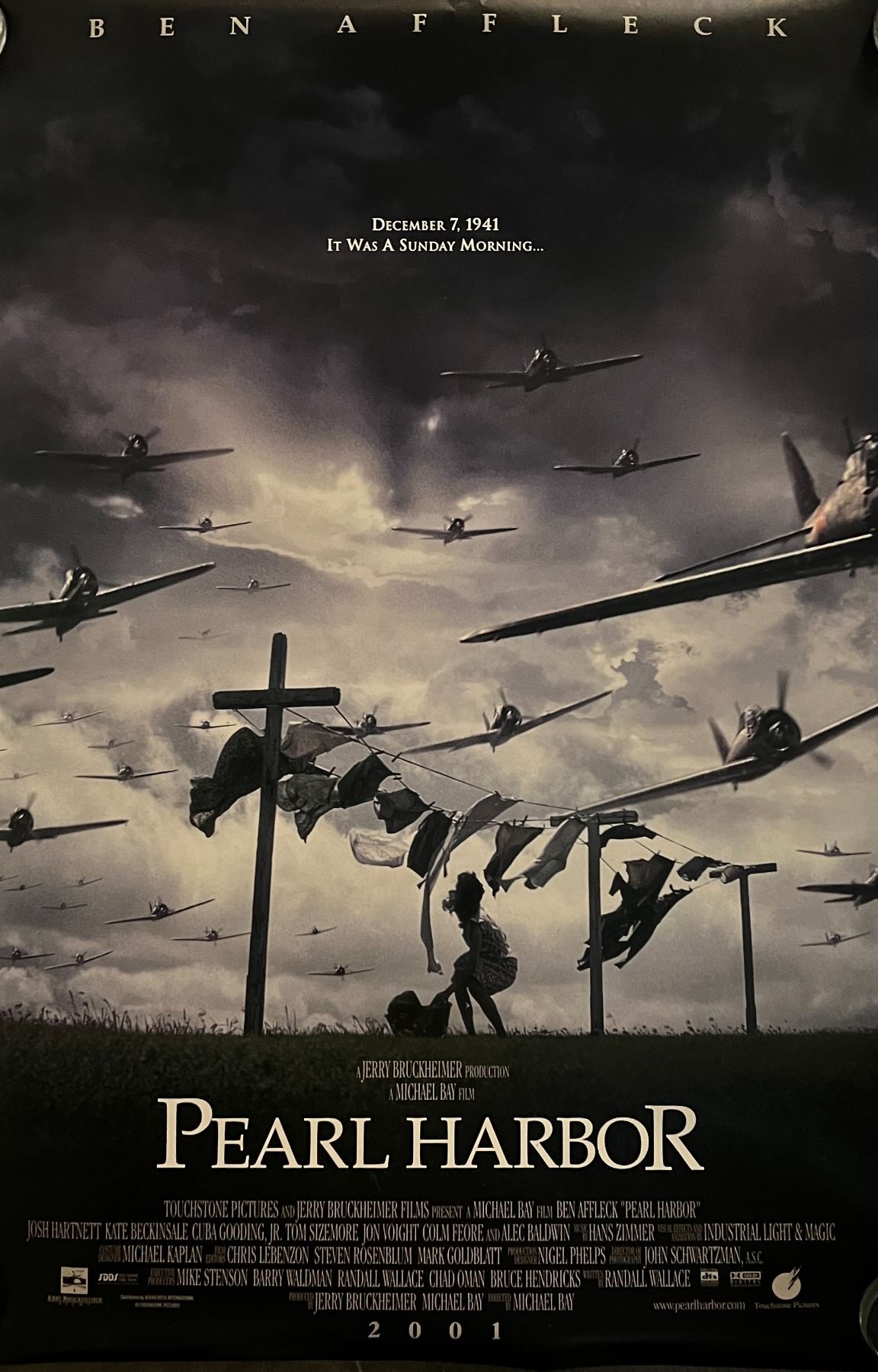 Pearl Harbor 2001 original double-sided movie poster