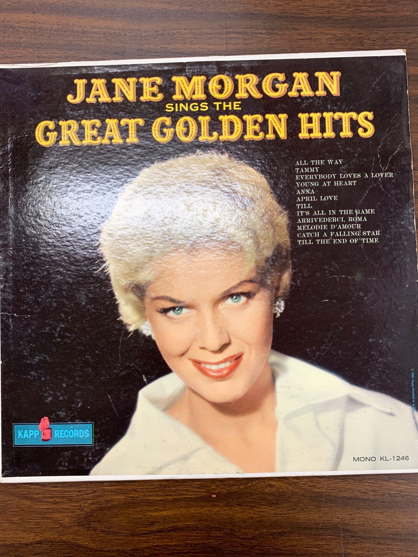 Jane Morgan Sings the Great Golden Hits Album