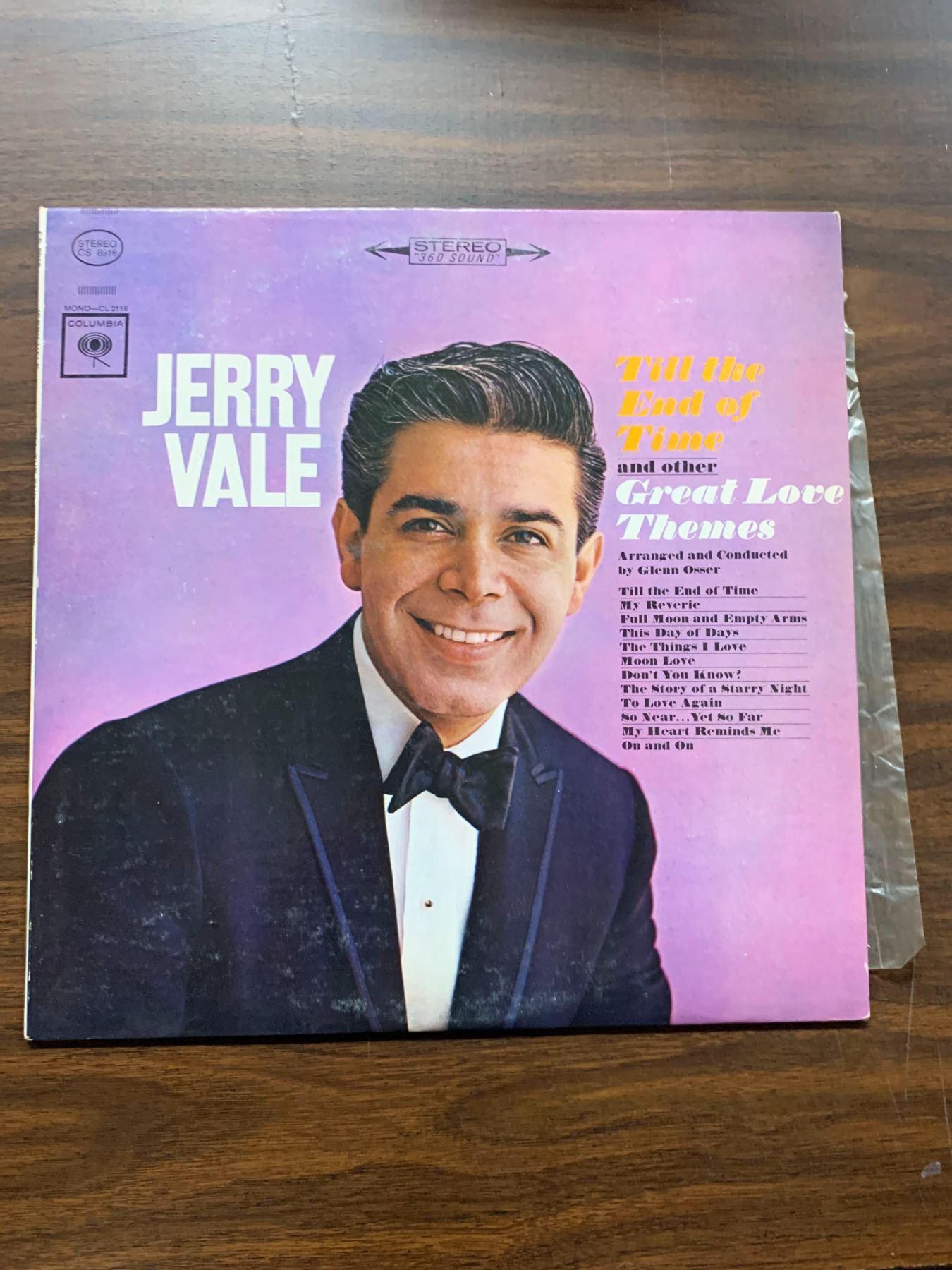 Jerry Vale ‎– Till The End Of Time Album