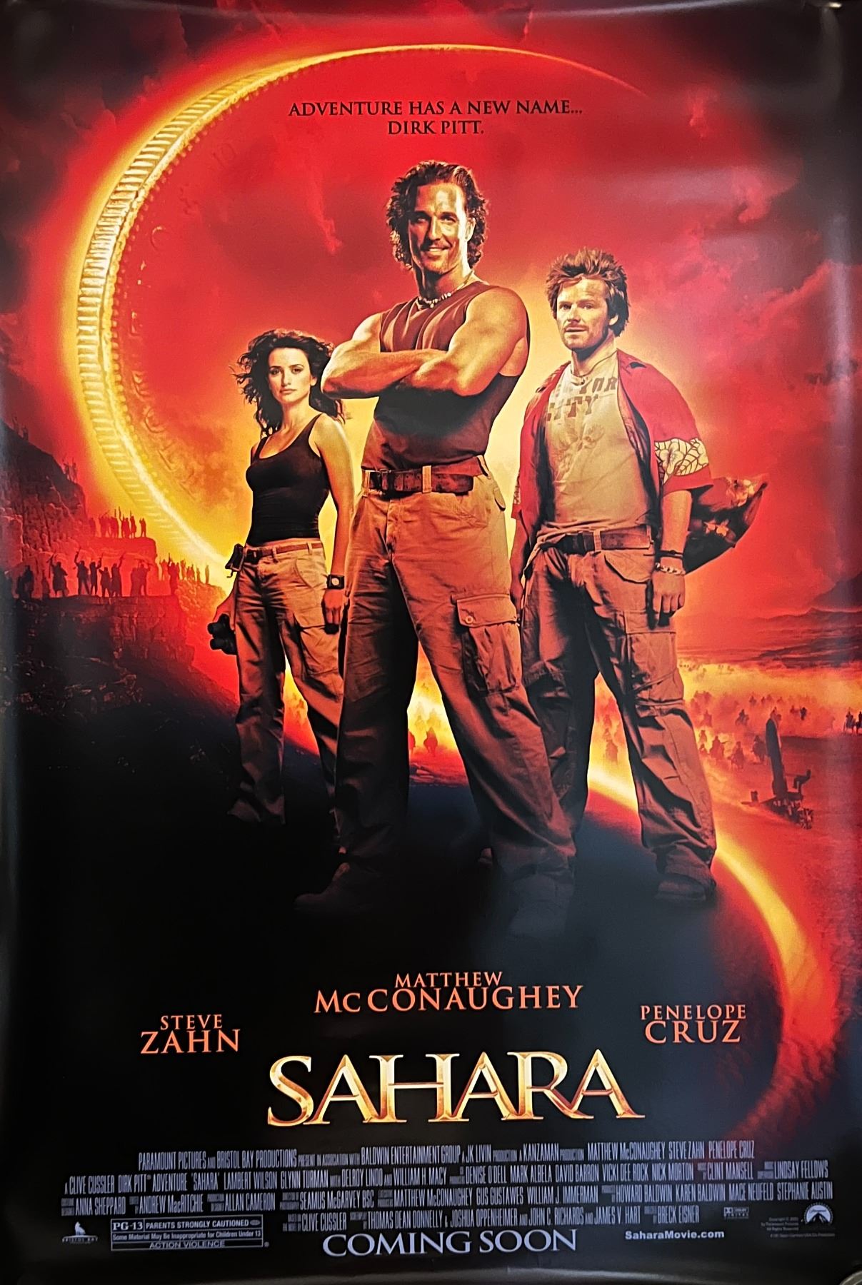 Sahara 2005 original movie poster