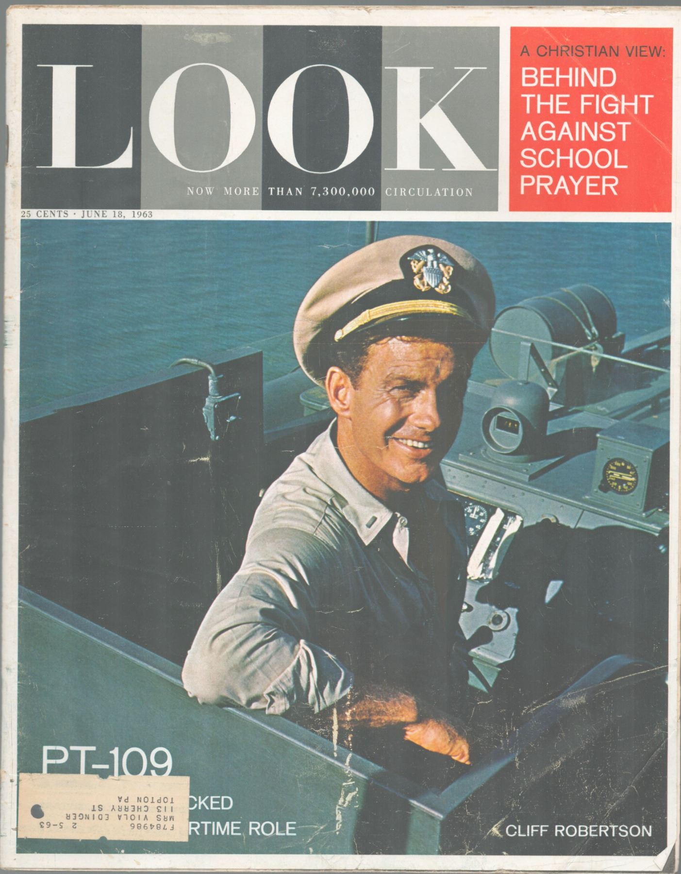 Cliff Robertson Look Magazine. June 14, 1963