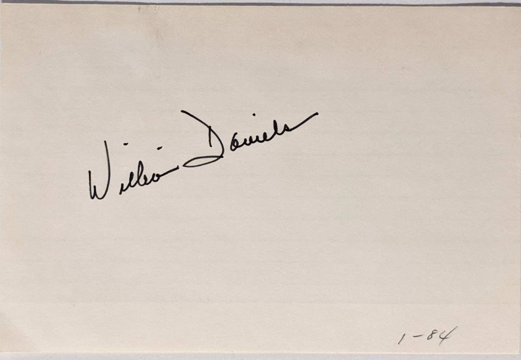 St Elsewhere William Daniels autograph