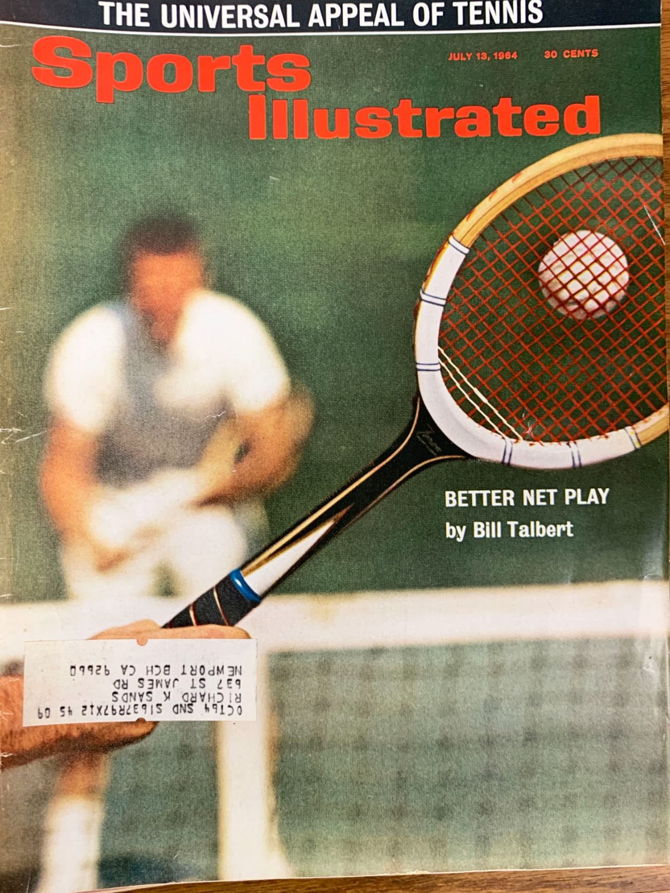 Sports Illustrated Magazine 1964 Bill Talbert Issue