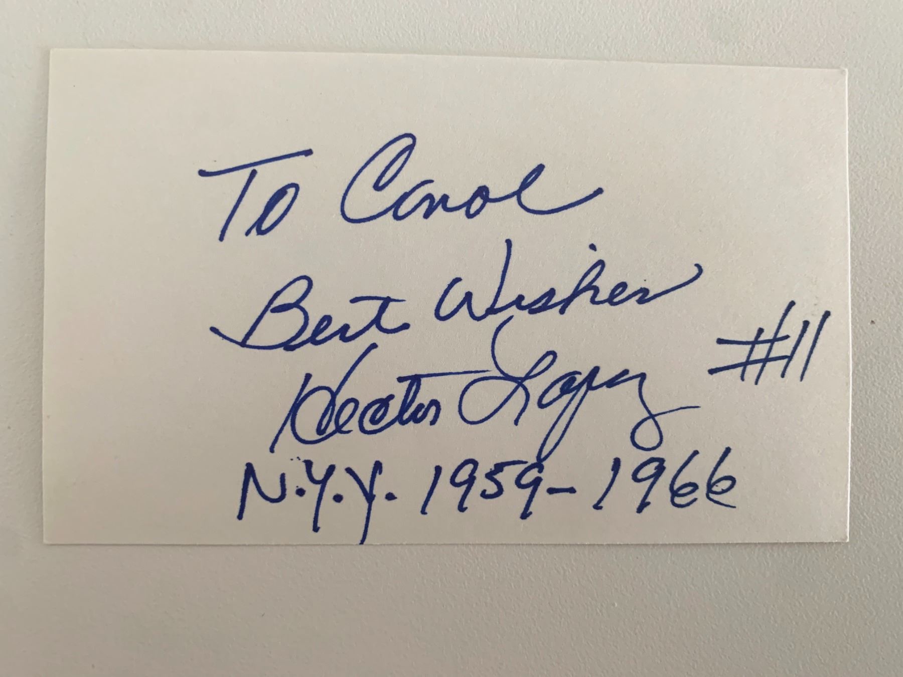 Hector Lopez original signature