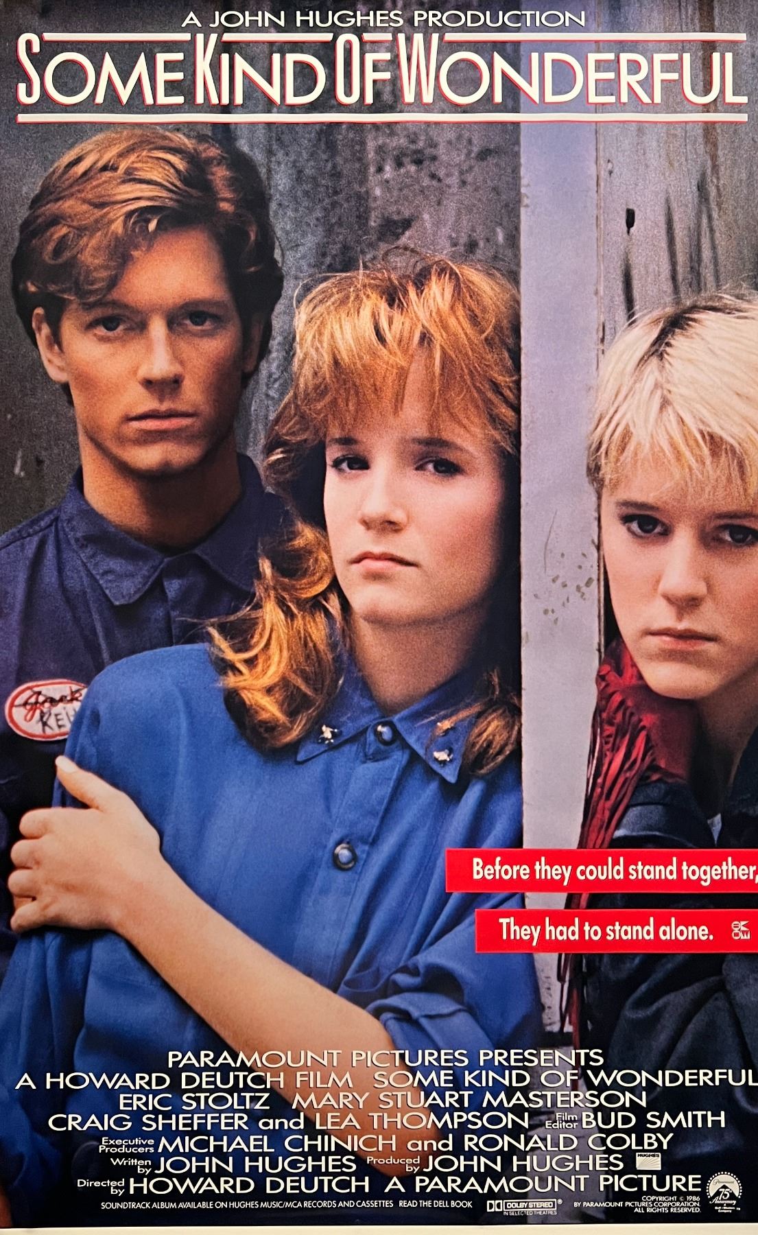 Some Kind of Wonderful 1987 original movie poster