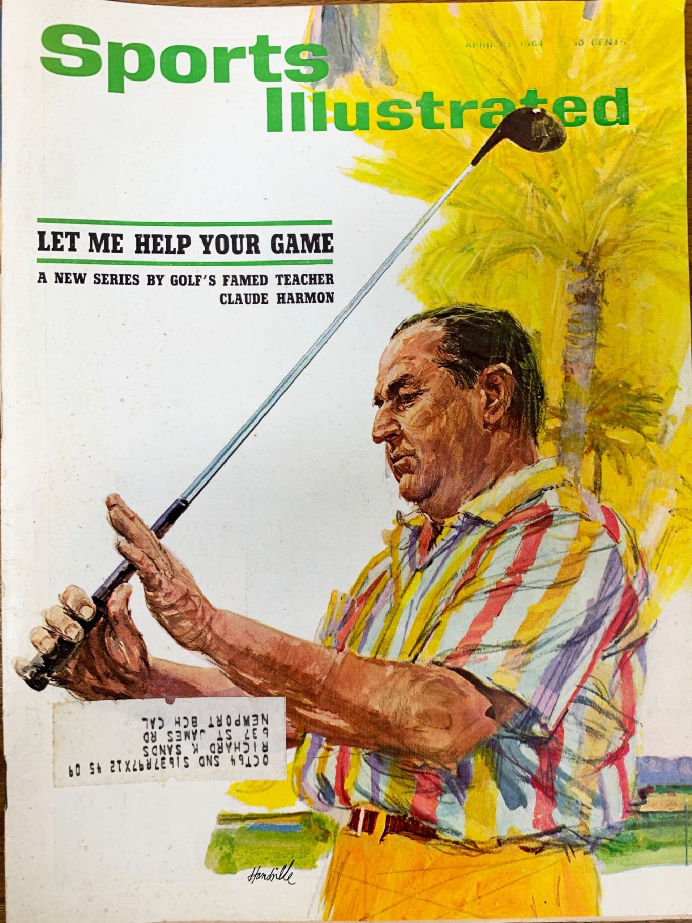 Sports Illustrated Magazine 1964 Claude Harmon Issue