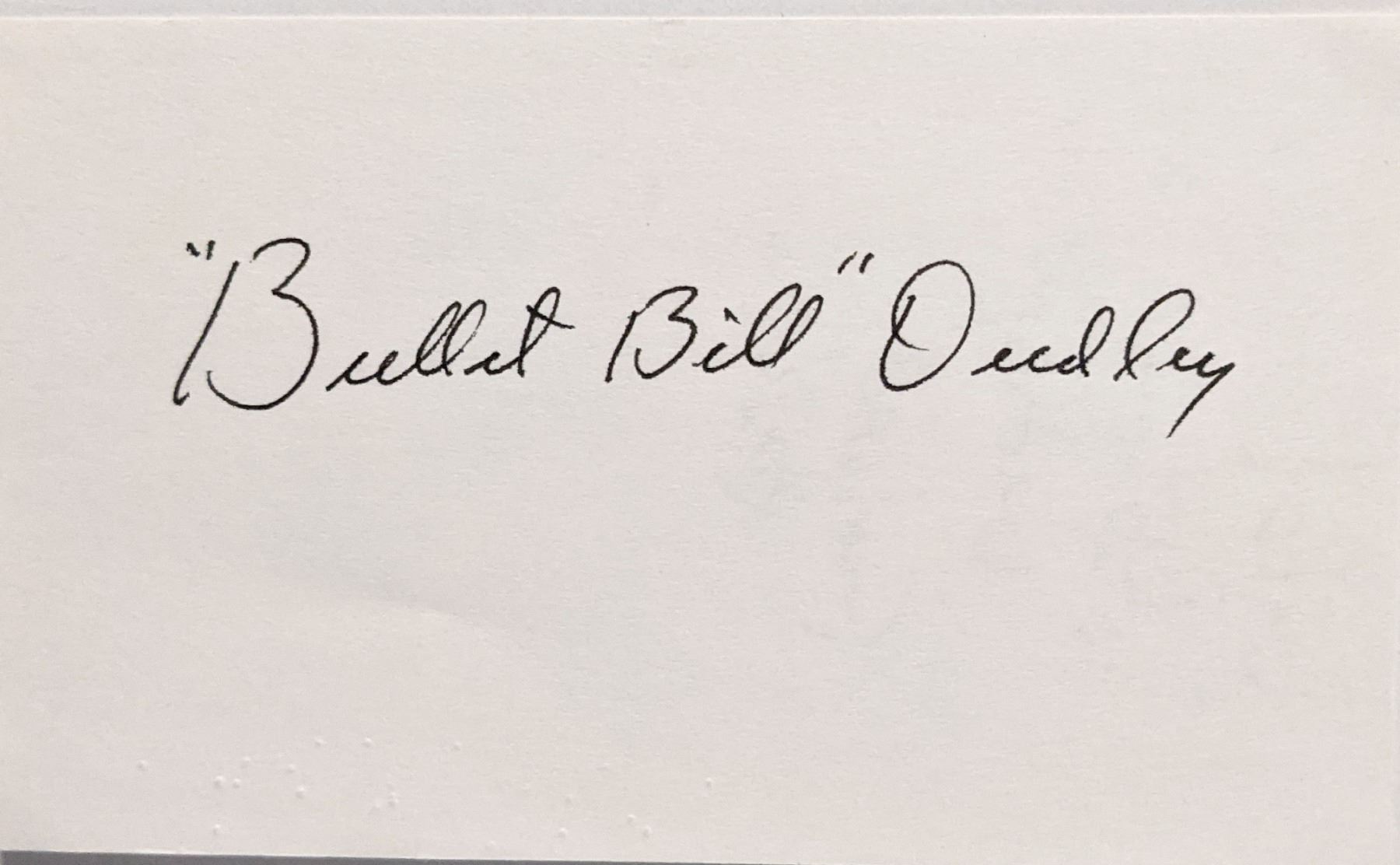 Football HOF Bullet Bill Dudley autograph
