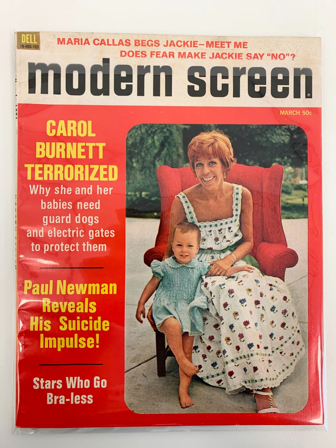 Modern Screen Magazine Carol Burnett/ Paul Newman / Liz Taylor March 1971