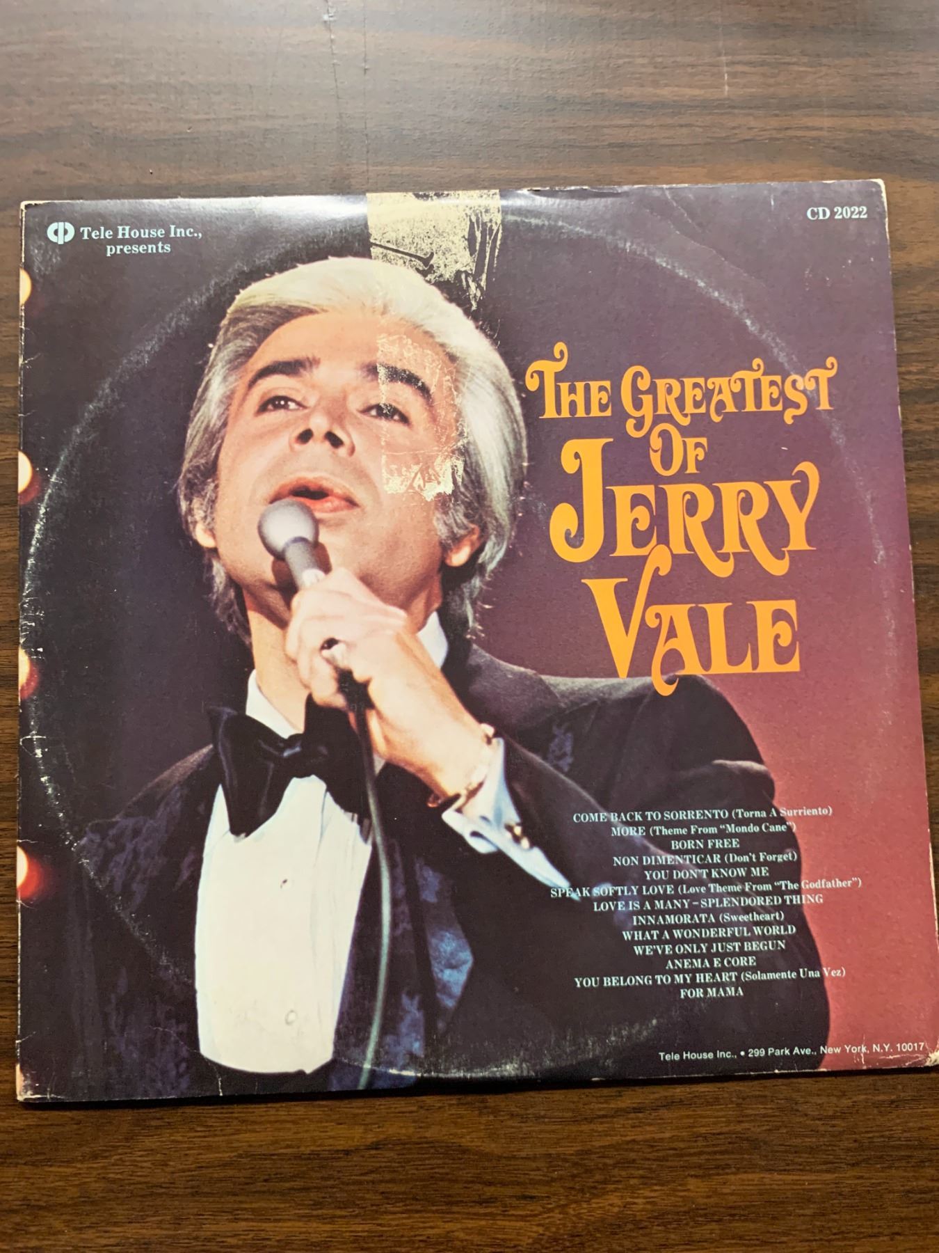 The Greatest Of Jerry Vale Album