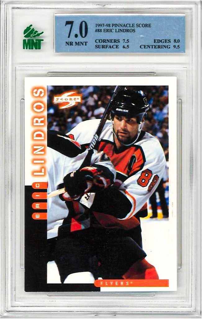 SE - Eric Lindros #88 1997-98 Pinnacle Score Graded 7 MNT