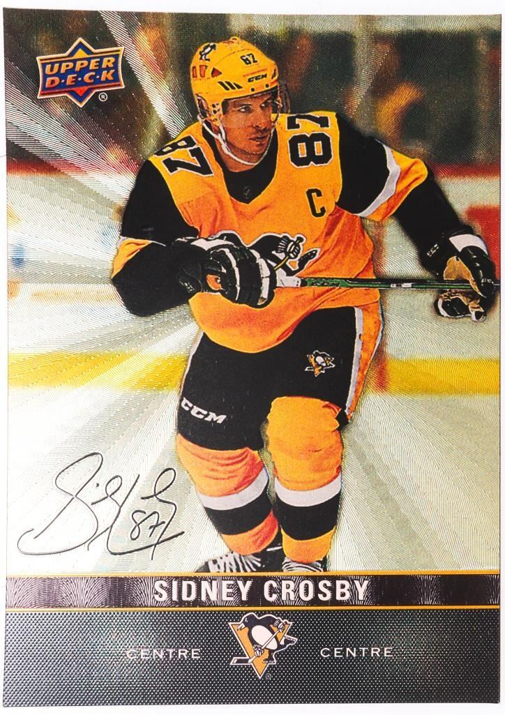 2019-20 Sidney Crosby Tim Hortons Canada Card #87, 23kt Gold Overlay ...
