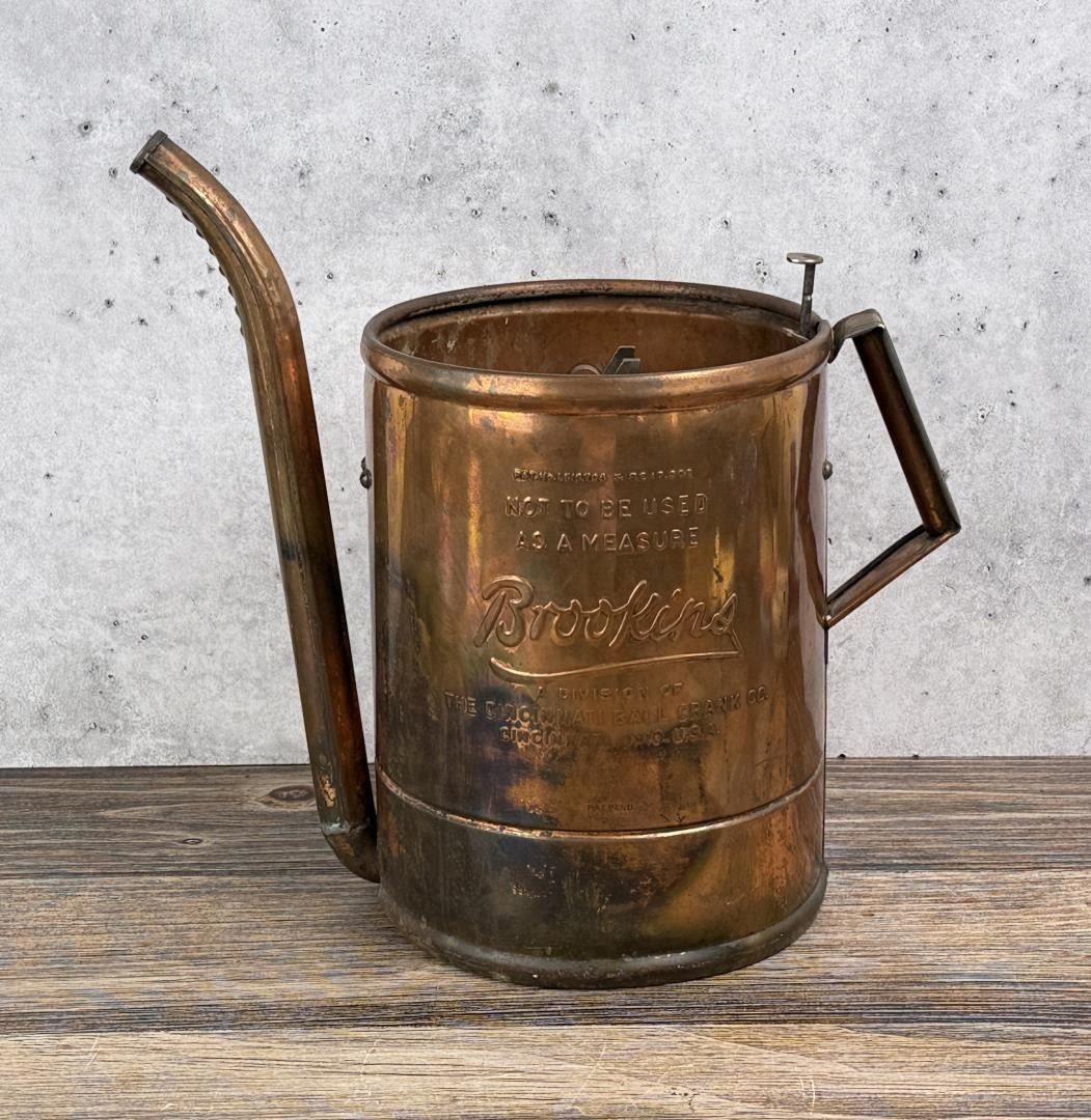 Brookins Copper Oil Can