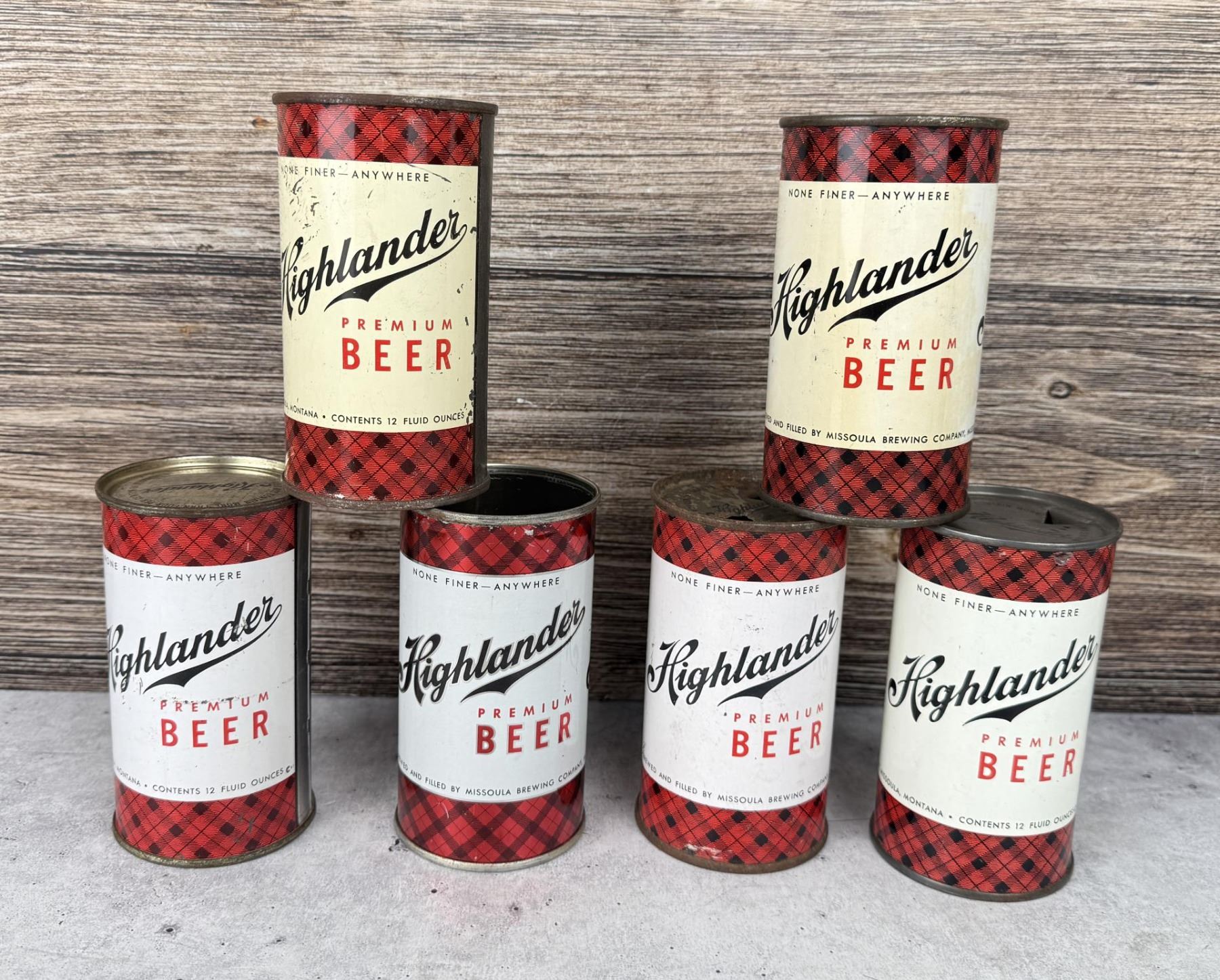 Highlander Beer Cans Missoula Montana