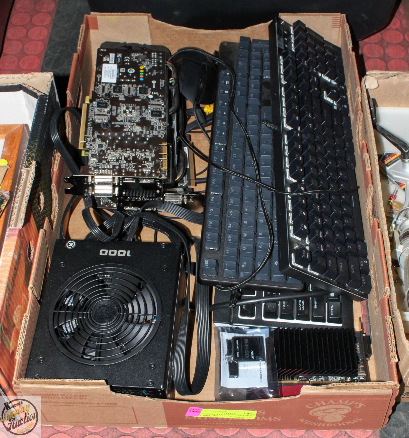Large Lot Of Computer Parts Ddr4 Gpu Psu Etc
