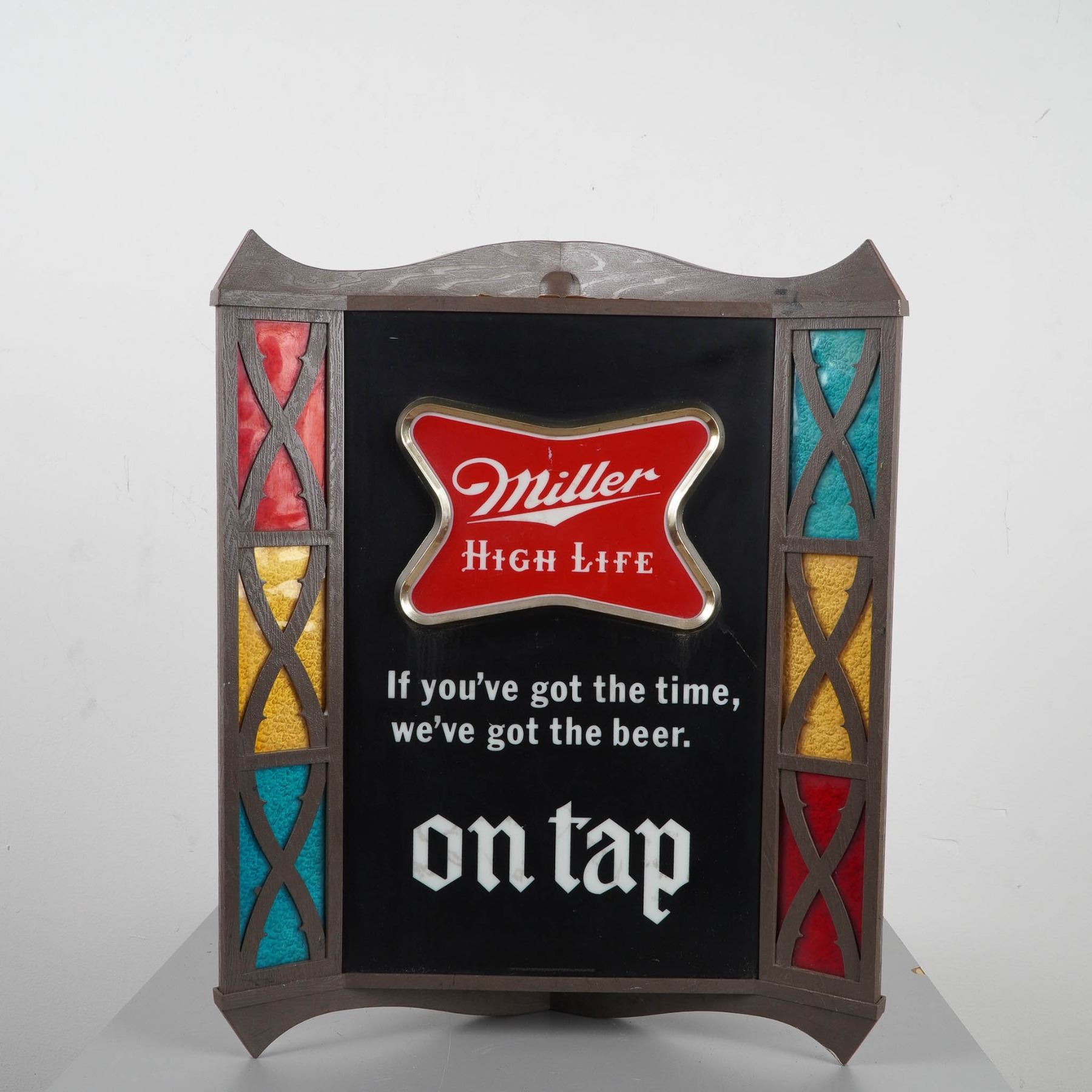 Miller High Life Vintage Light-Up Bar Sign On Tap