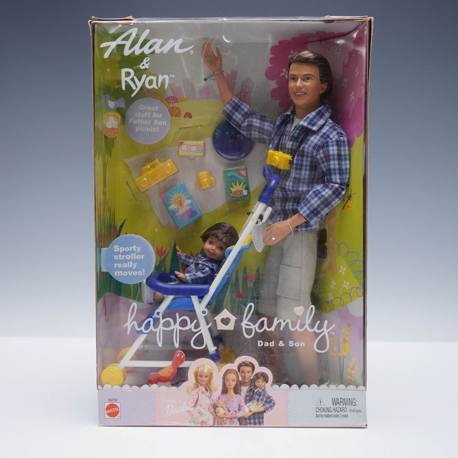 Mattel Happy Family: Dad & Son Barbie Dolls, Alan & Ryan 56710
