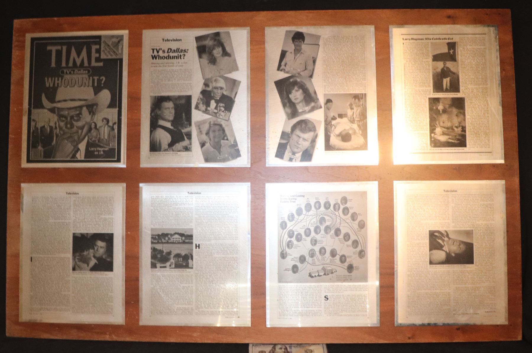 DALLAS ICONIC WHODUNIT TIME MAGAZINE COVER AND ARTICLE PRINTING PLATES ...
