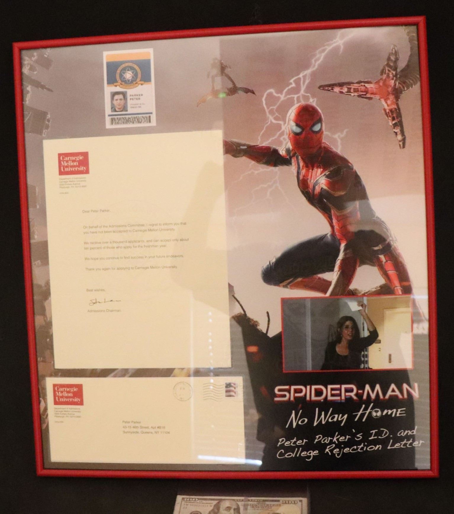 SPIDER-MAN NO WAY HOME PETER PARKER ID & CARNEGIE MELON UNIVERSITY ...