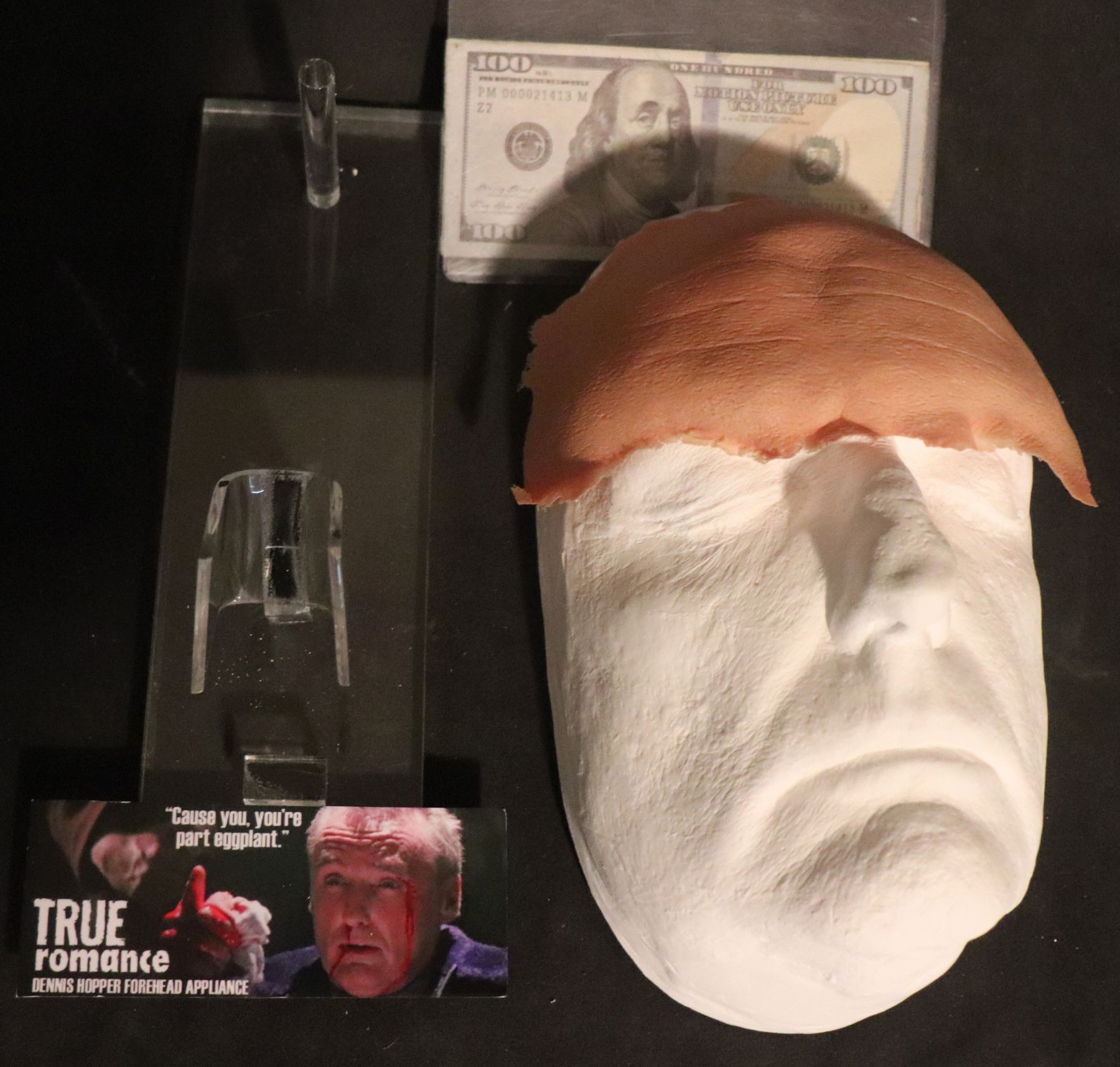 TRUE ROMANCE DENNIS HOPPER APPLIANCE ON LIFE CAST WITH DISPLAY STAND