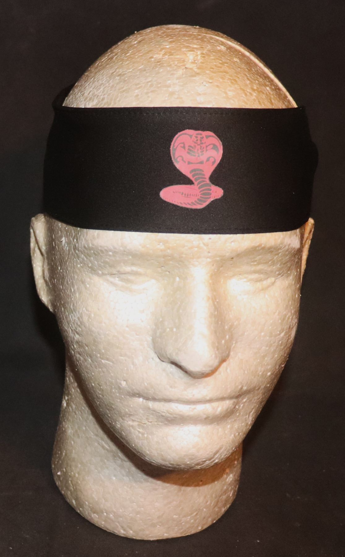 COBRA KAI SENSEI HEAD BAND BANDANA ON DISPLAY FORM