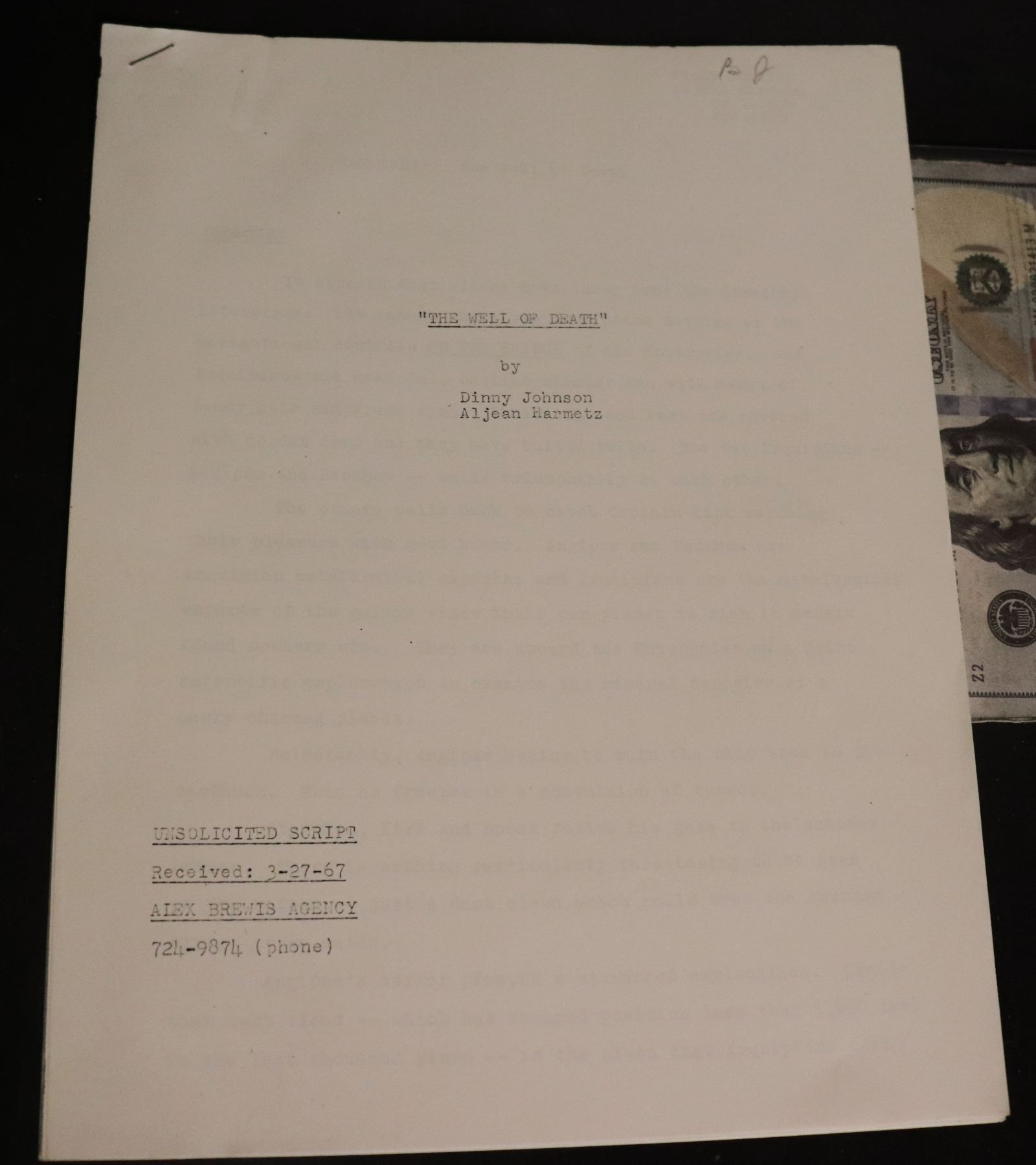 STAR TREK THE WELL OF DEATH UNUSED SCRIPT DATED MARCH 27, 1967 FROM THE ...