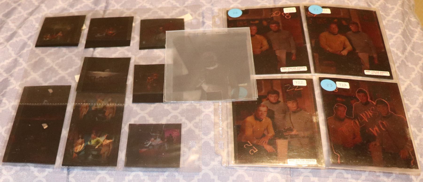STAR TREK VINTAGE CELLOPHANE PUBLICITY PHOTO LOT FROM THE GREG JEIN ...