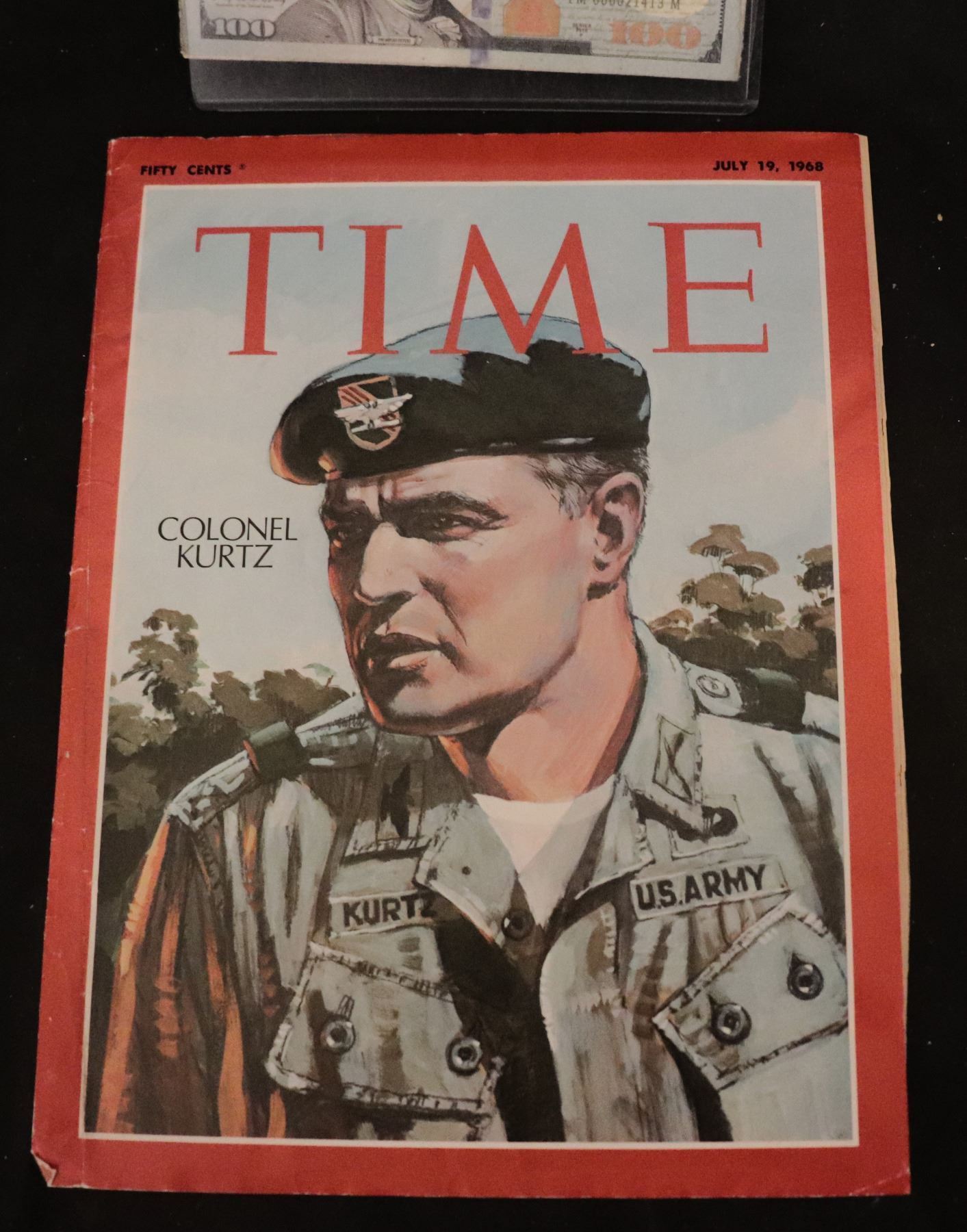 APOCALYSE NOW TIME MAGAZINE WITH COLONEL KURTZ ON THE COVER