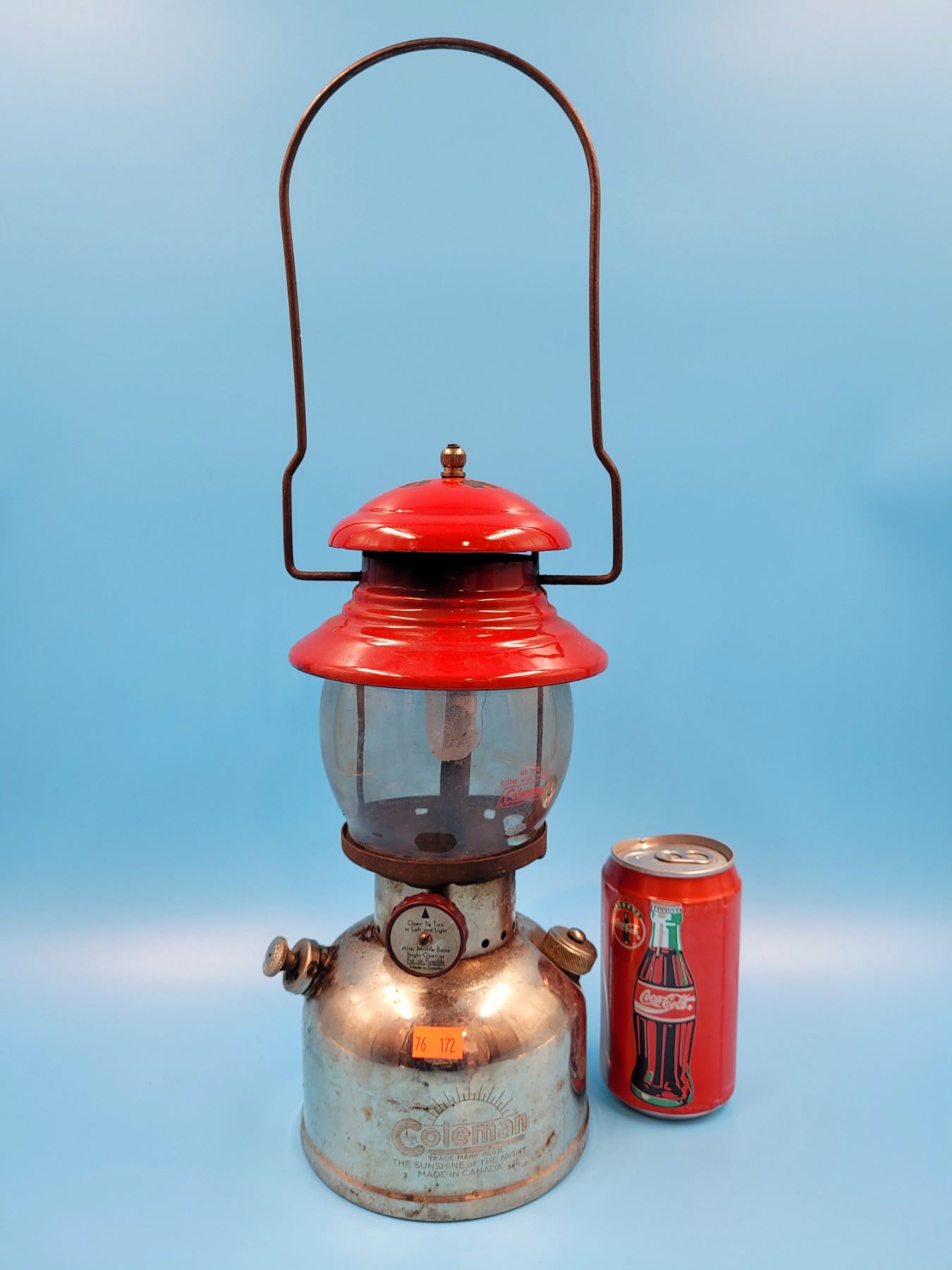 VTG Coleman Oil Lantern Made in Canada