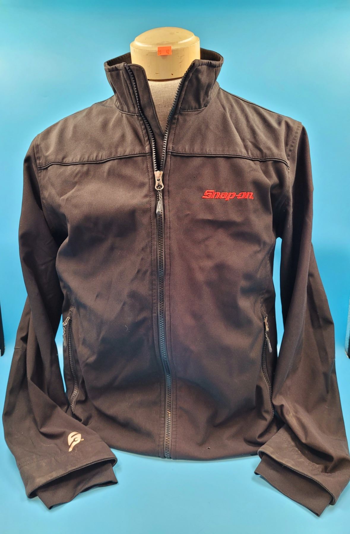 Black Snap-On Zip-Up Jacket