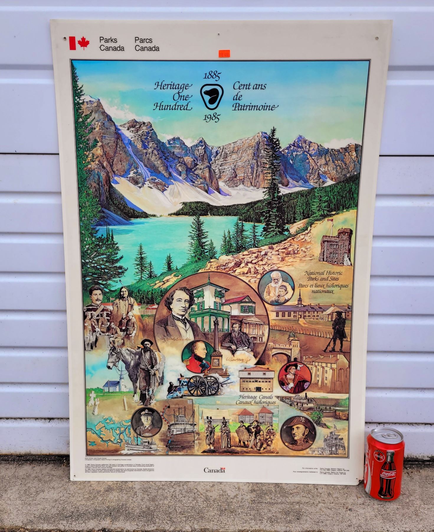 Parks Canada 1885 Heritage One Hundred Commemorative Sign