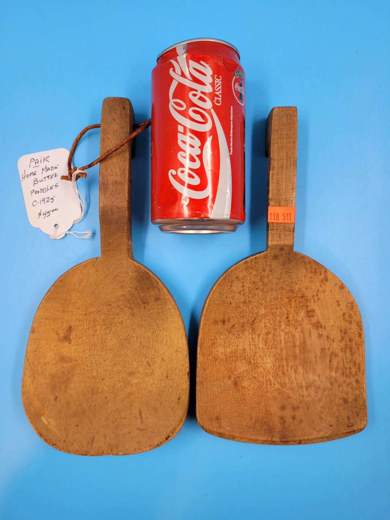 Pair of Homemade Butter Paddles
