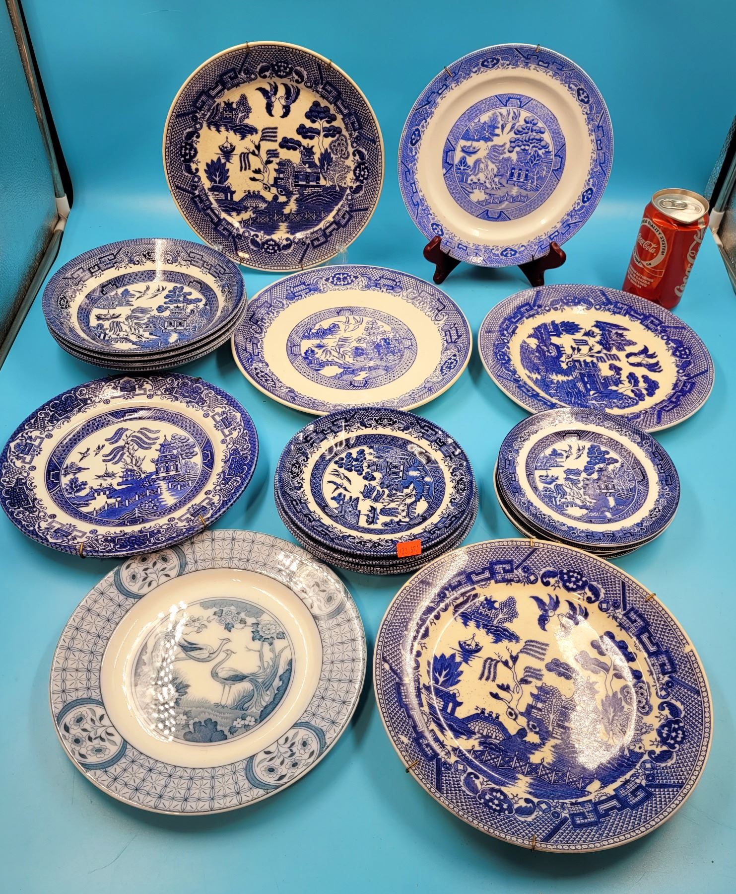 Assorted VTG Blue Willow Plates