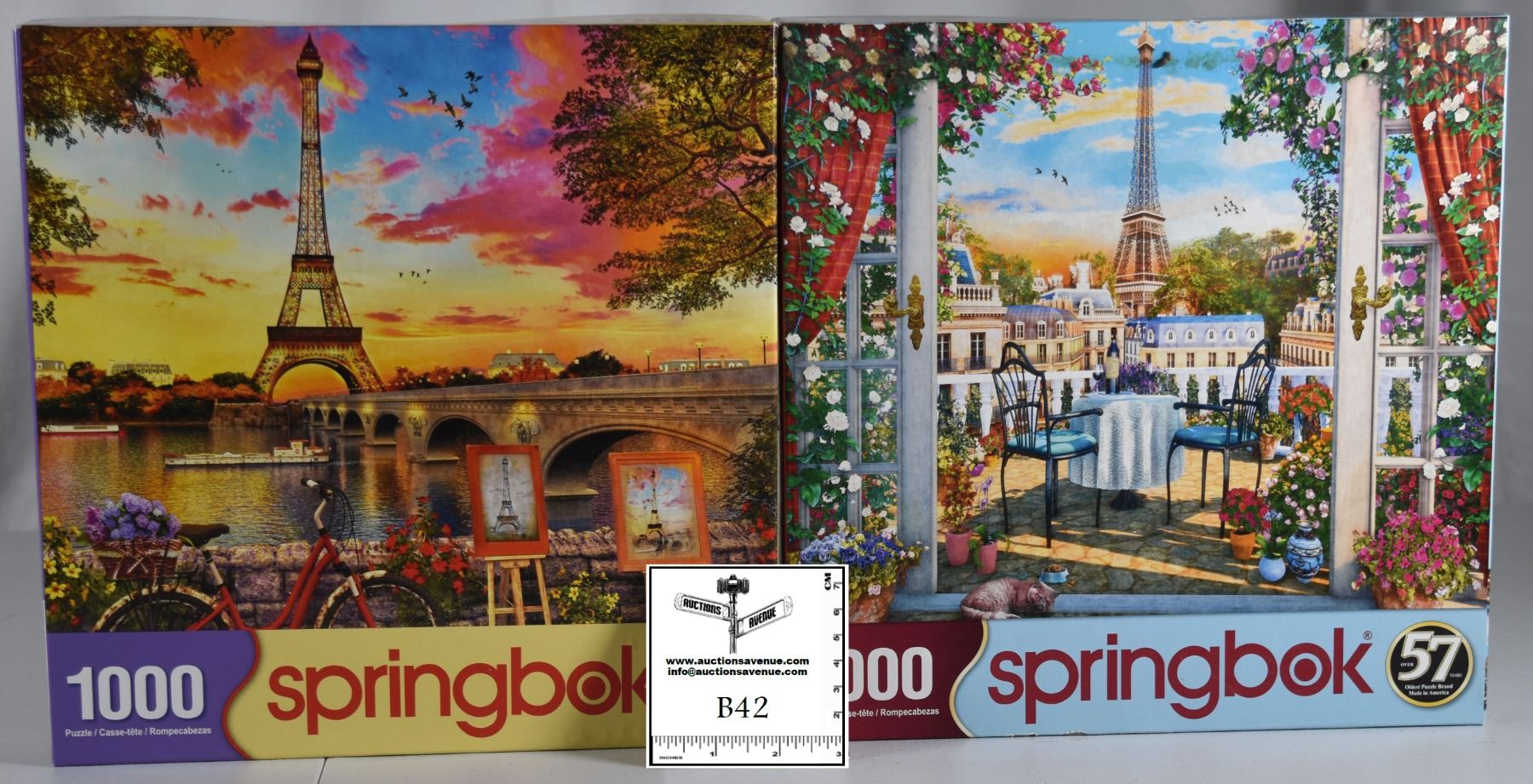 Lot of 2 Springbok Puzzles